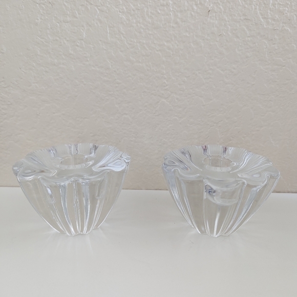 Orrefors Kostaboda | Accents | Vintage Orrefors Sweden Set Of 2 Crystal ...
